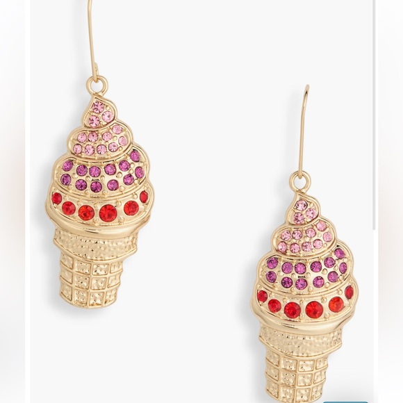Leith | Jewelry | New Leith Gold Ice Cream Cone Earrings | Poshmark